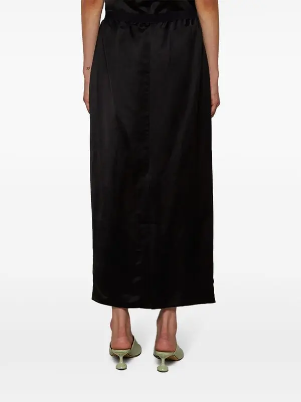 Wardrobe.NYC Satin Midi Skirt
