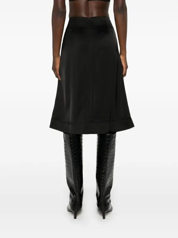TOTEME Panelled Satin Midi Skirt