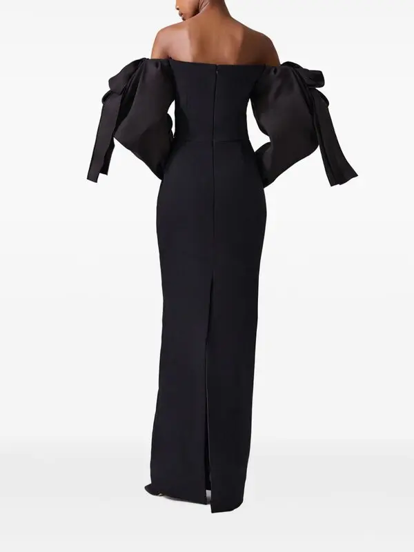 Carolina Herrera Bow-sleeve Off-shoulder Dress