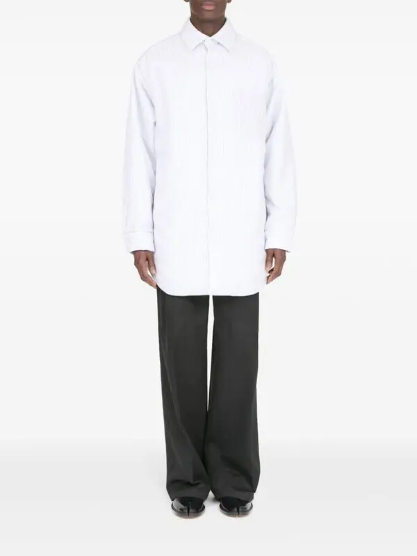 MAISON MARGIELA Striped Poplin Shirt - White