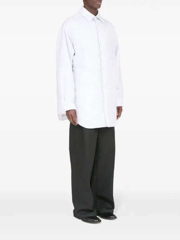 MAISON MARGIELA Striped Poplin Shirt - White
