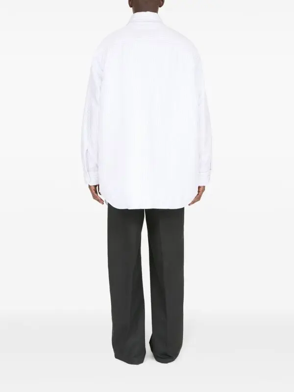 MAISON MARGIELA Striped Poplin Shirt - White