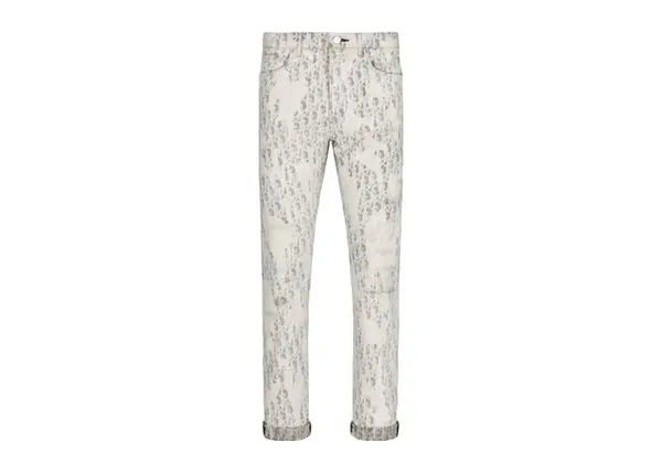 Dior Allover Oblique Kasuri Denim Jeans