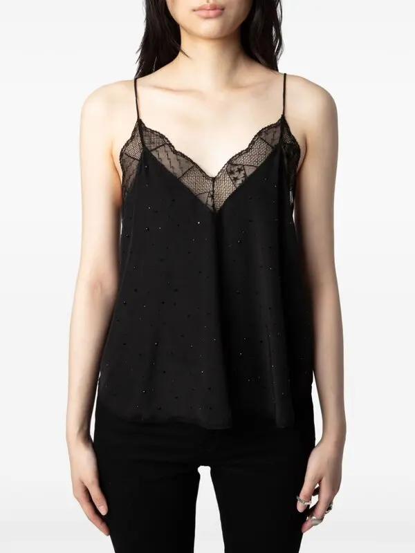 Zadig&Voltaire Christy Silk Top - Black