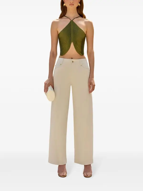 Cult Gaia Quella Fringed Top