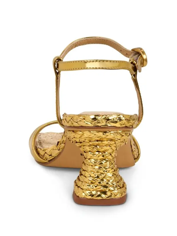 Cult Gaia 64mm Javiera Sandals - Gold