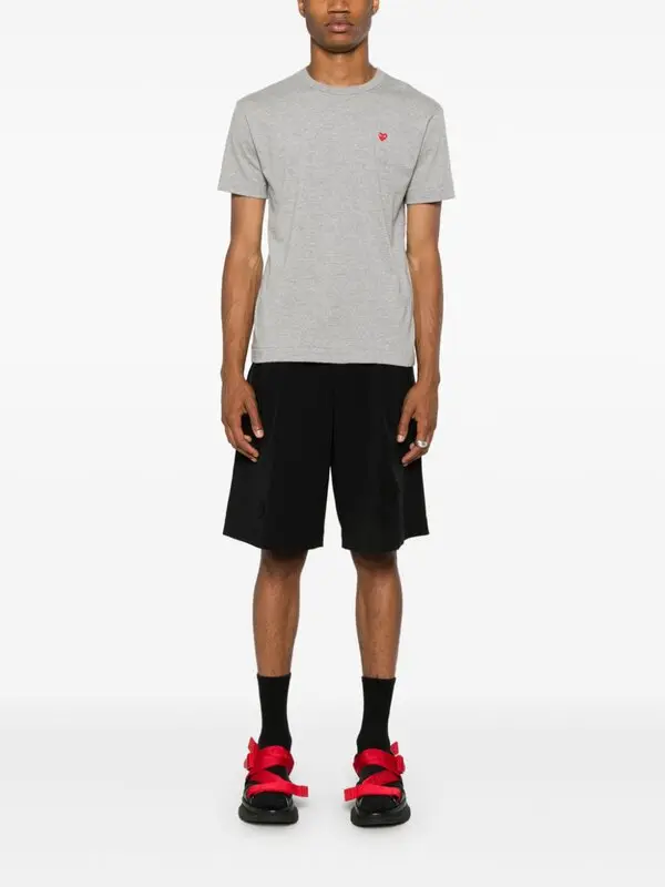 Play Comme Des Garcon Heart Emblem T-shirt - Grey