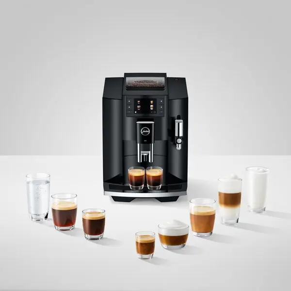 JURA E8 Automatic Coffee Machine In Piano - Black