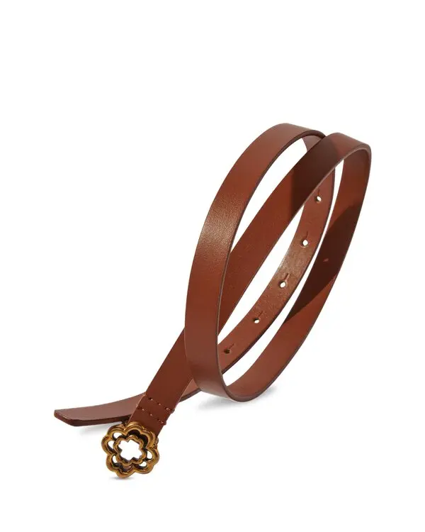 Maje Mini Moon Belt - Brown