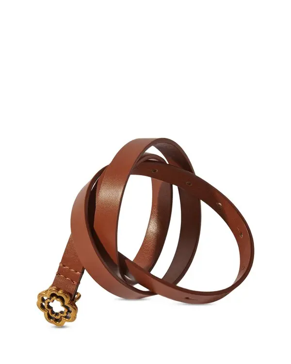 Maje Mini Moon Belt - Brown