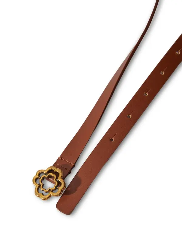 Maje Mini Moon Belt - Brown