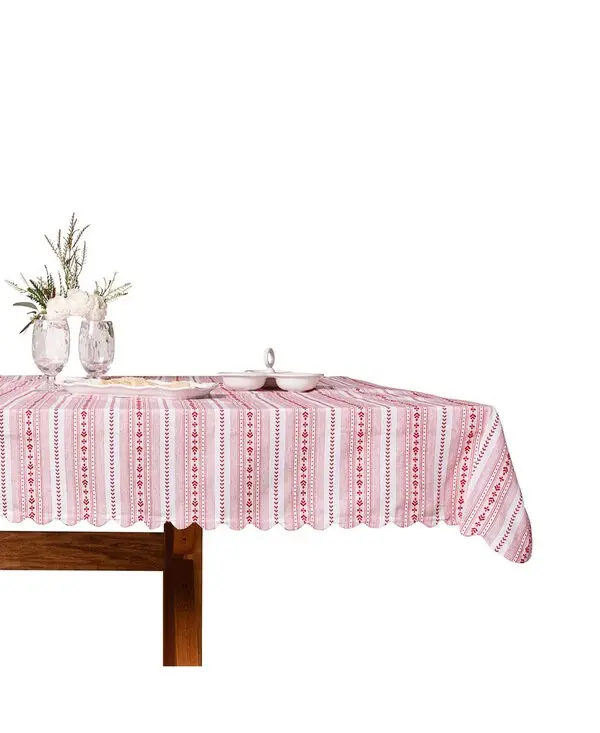 JULISKA Villa Stripe 52 Square Tablecloth