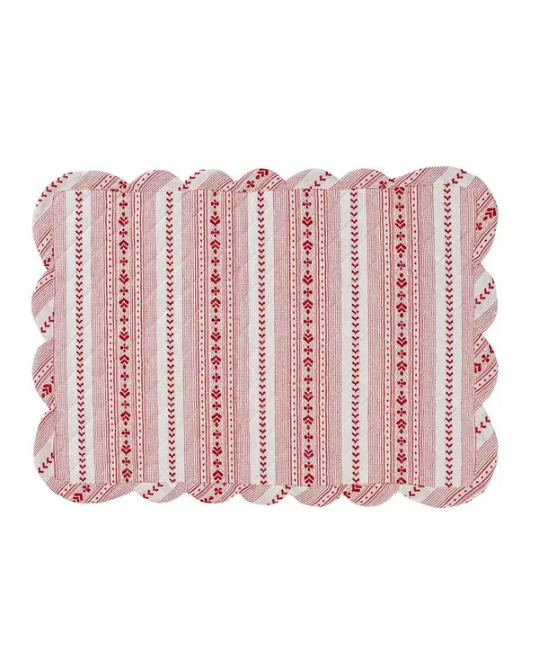 JULISKA Villa Stripe Quilted Placemat