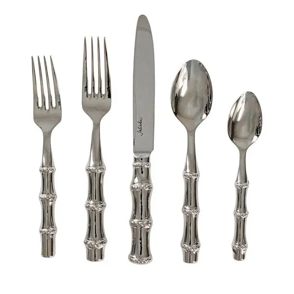 JULISKA Bamboo 20 Piece Flatware Set, Polished