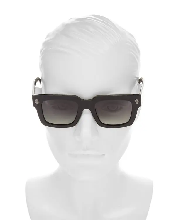 Kurt Geiger Square Sunglasses, 50mm - Black/gray Gradient