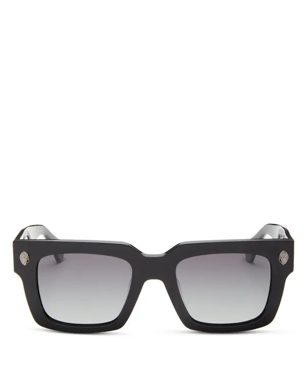 Kurt Geiger Square Sunglasses, 50mm - Black/gray Gradient