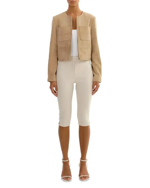 LAMARQUE Linette Leather Jacket - Beige