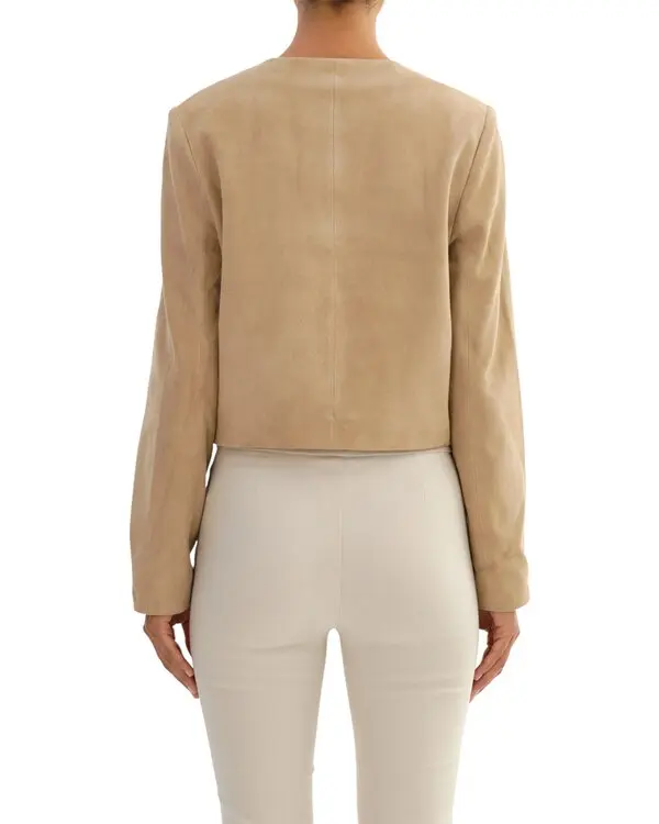 LAMARQUE Linette Leather Jacket - Beige