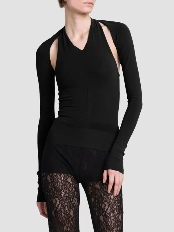 Philosophy Di Lorenzo Serafini Stretch Cut-out Top