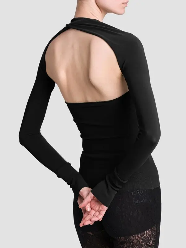 Philosophy Di Lorenzo Serafini Stretch Cut-out Top