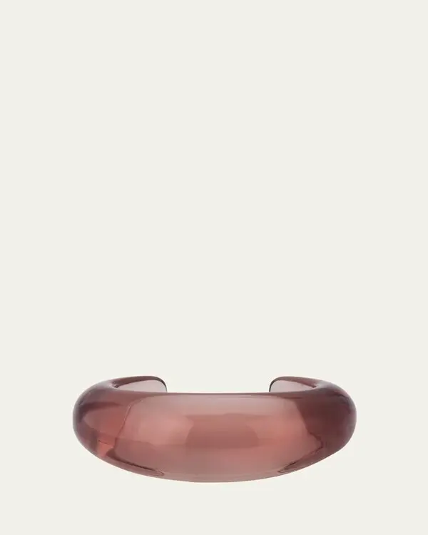 Saint Laurent Bumpy Moon Cuff Bracelet - Ortensia