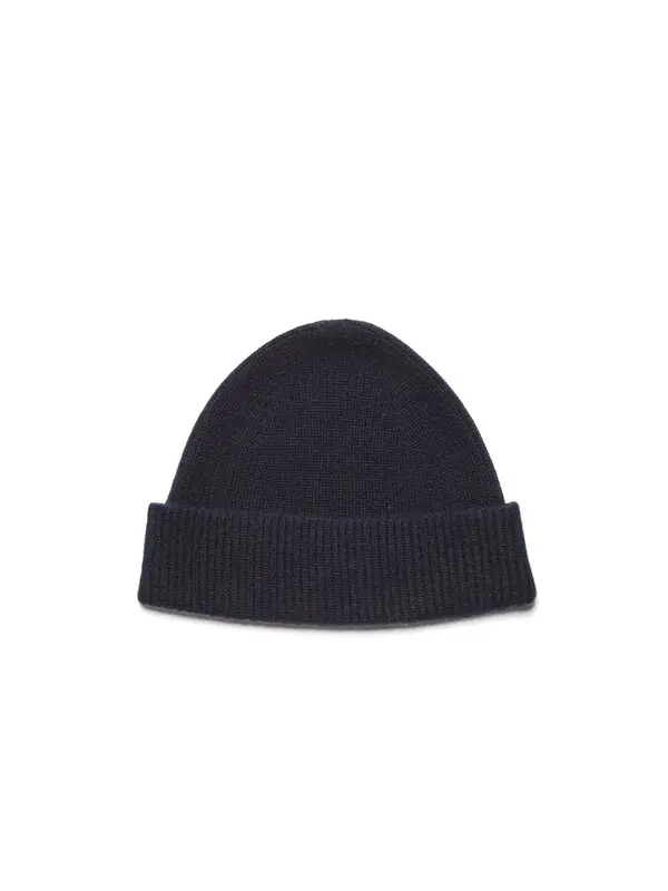 Zegna Oasi Cashmere Beanie - Navy Blue