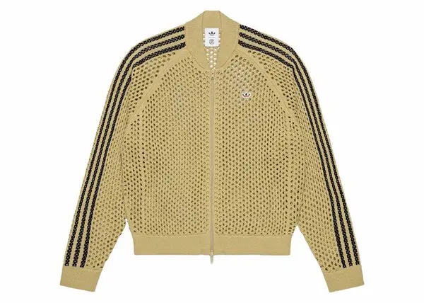 Adidas Crochet Track Top - Brown