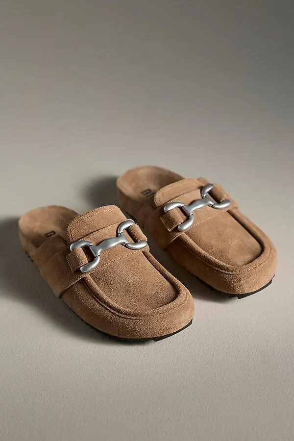 BIBI LOU Zagreb Clogs - Taupe Suede