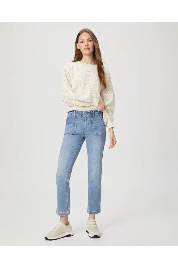 Paige Mayslie Straight Ankle Pant