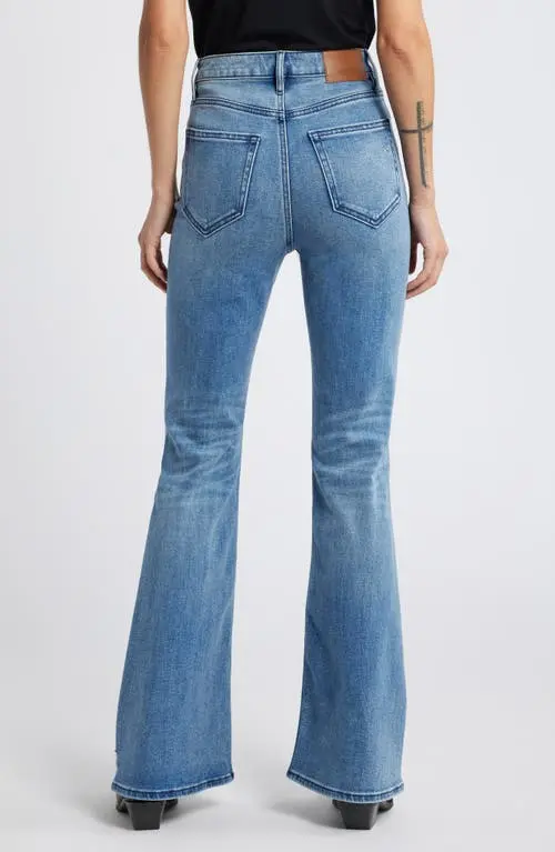 HIDDEN JEANS Ripped High-waist Flare Jeans