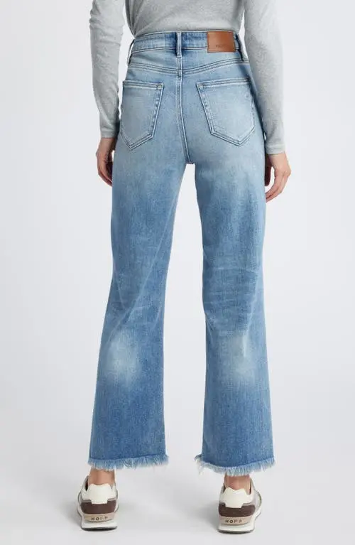 HIDDEN JEANS High-rise Ripped Straight Leg Jeans