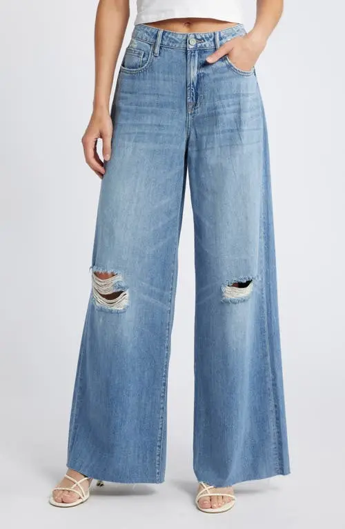 HIDDEN JEANS Ripped Wide Leg Jeans