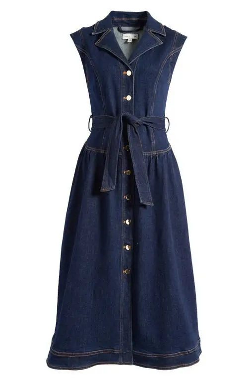 white christmas dresses Women's Dorothy Sleeveless Dress | Light Wash, Size:Medium main image 0