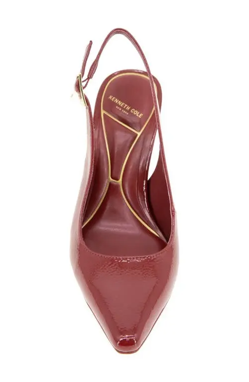 KENNETH COLE Quinnly Slingback Pump - Rio Red Patent