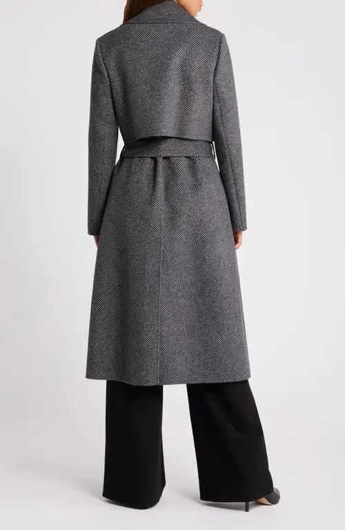 Bcbgmaxazria Belted Trench Coat - Charcoal Twill