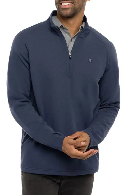 Travis Mathew Upgraded Half Zip Pullover - Navy