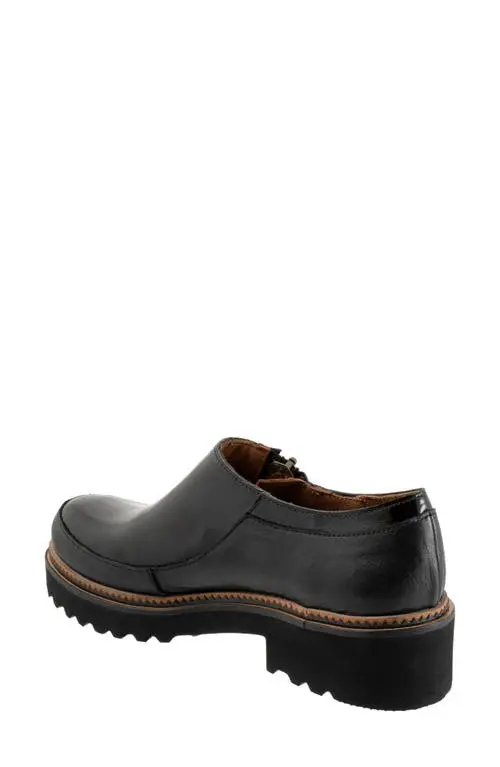 BUENO Amelia Zip-up Loafer - Black Patent