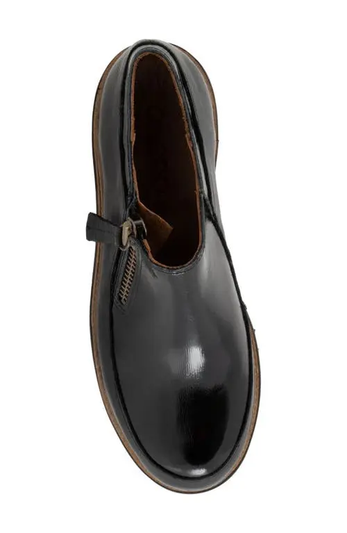BUENO Amelia Zip-up Loafer - Black Patent