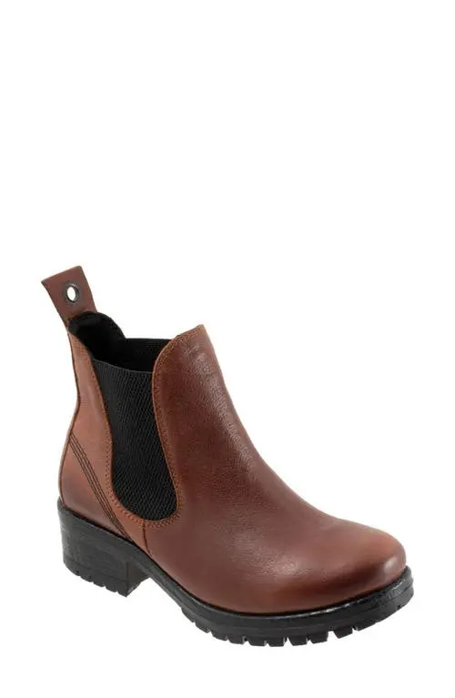 BUENO Leather Chelsea Boots - Rust