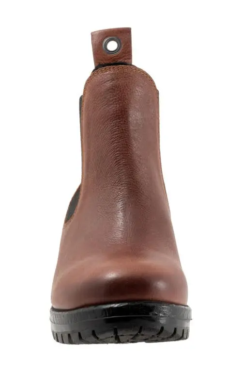 BUENO Leather Chelsea Boots - Rust