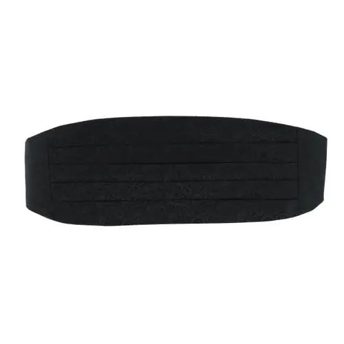 Trafalgar Banbury Tone On Tone Paisley Silk Cummerbund - Black