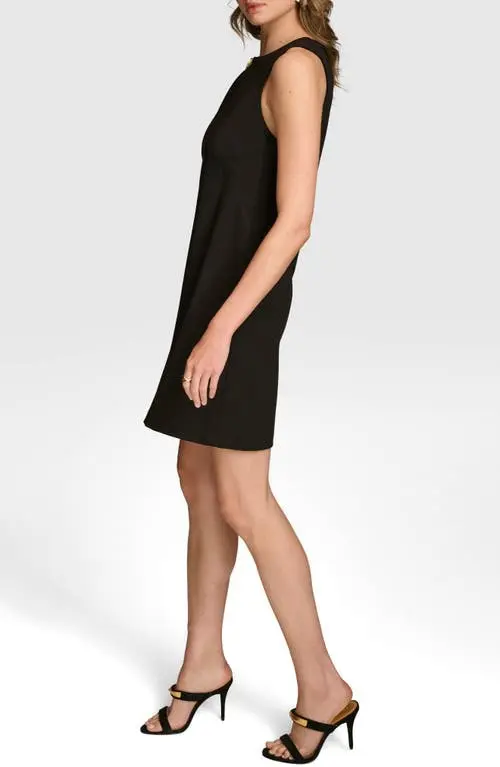 Donna Karan New York Keyhole Neck Minidress - Black | Editorialist