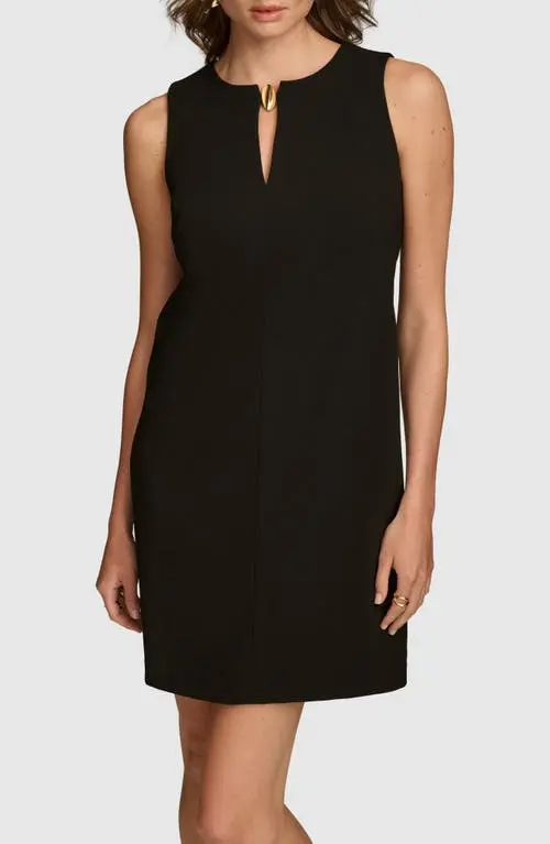 Donna Karan New York Keyhole Neck Minidress - Black | Editorialist