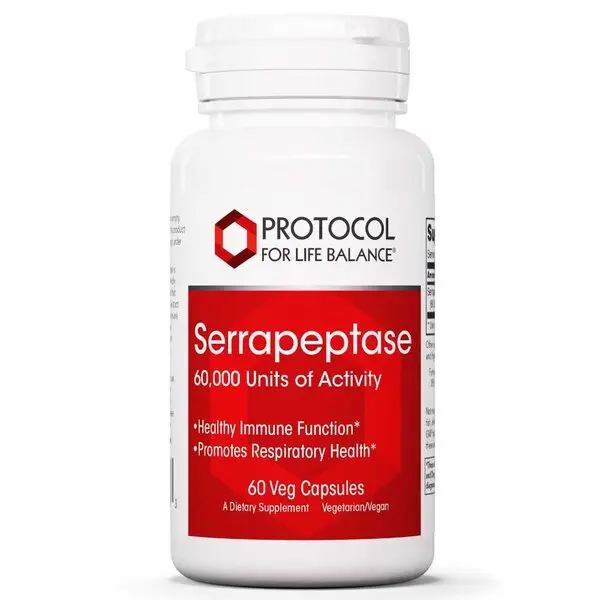 PROTOCOL FOR LIFE BALANCE Protocol Serrapeptase 60000 Units Of Activity 60 Capsules - One-color
