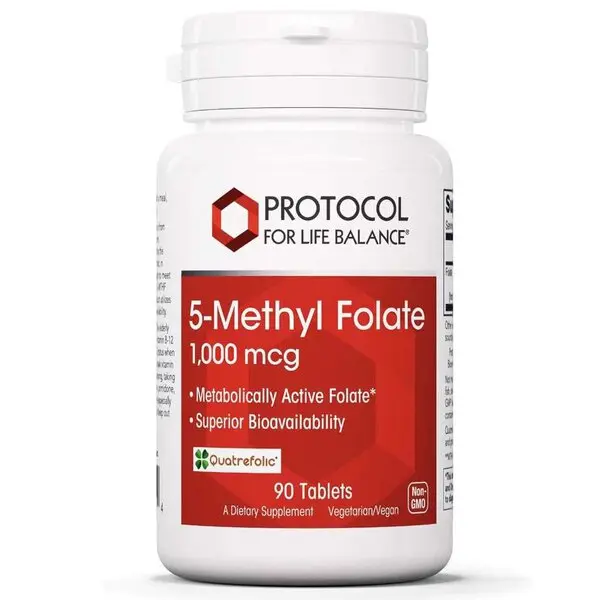 PROTOCOL FOR LIFE BALANCE Protocol 5-methyl Folate 1000mcg 90 Tablets - One-color