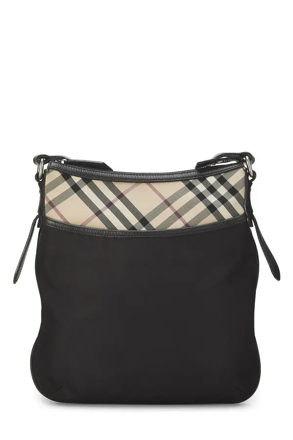 Burberry House Check Nylon Vertical Messenger Bag