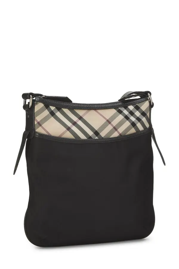 Burberry House Check Nylon Vertical Messenger Bag