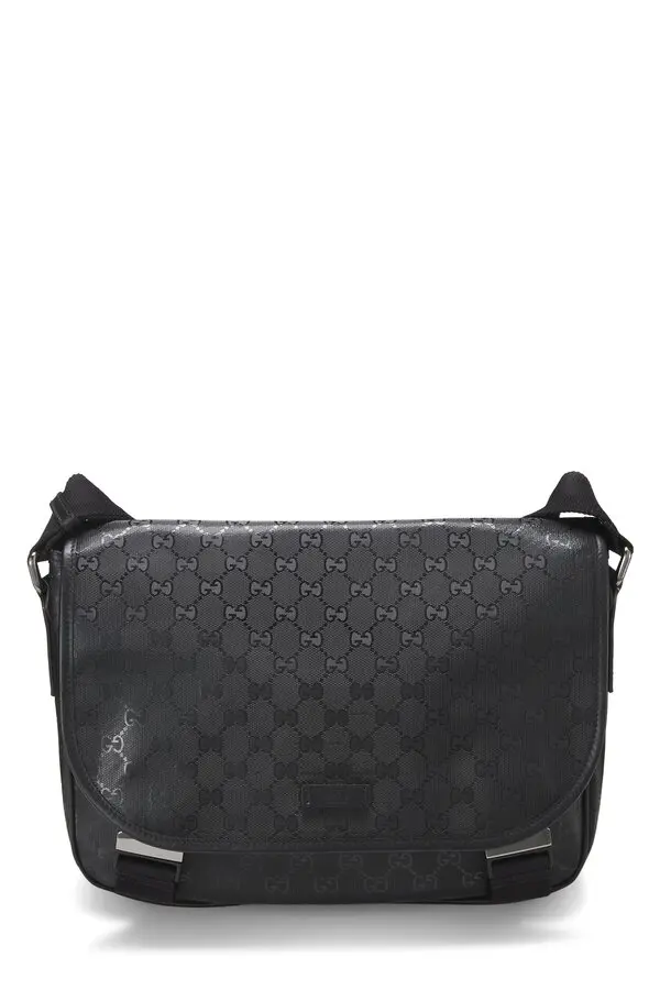 Gucci Gg Imprime Buckle Flap Crossbody Bag