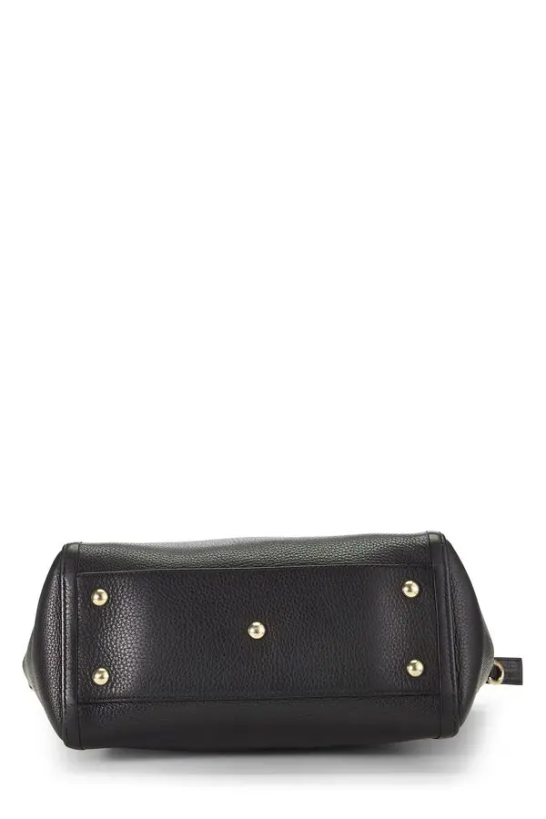 Gucci Leather Soho Top Handle Bag - Black