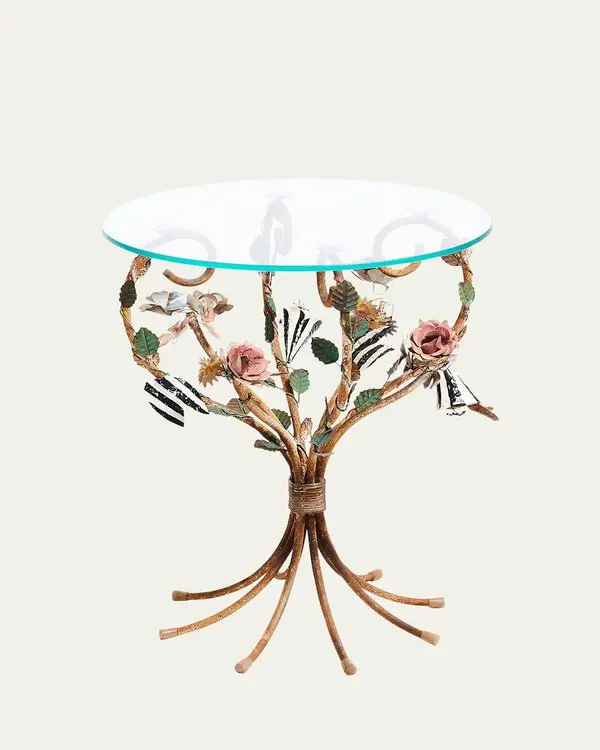 MACKENZIE-CHILDS Field Study Round Accent Table